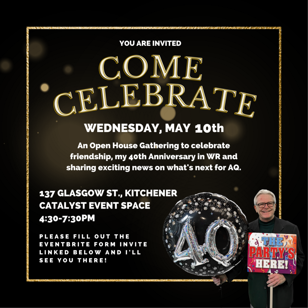 You’re Invited!!! – ALAN QUARRY